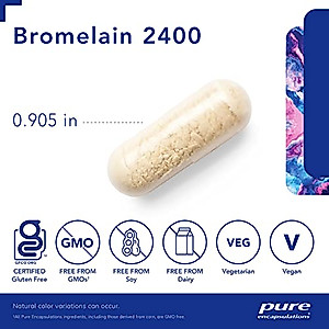 Pure Encapsulations Bromelain 2400 | 500 mg Supplement for Immune and Digestive Support, Enzymes, Joints, Muscle Recovery, and Bone Health* | 60 Capsules