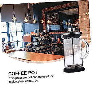 KICHOUSE 1pc Coffee Pot Tea Kettle Portable Coffee Maker Espresso Coffee Maker Coffee Espresso Machine Teapot for Coffee Manual Coffee Maker Coffee Press Coffee Teapot Plastic