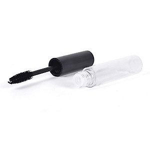 2Pcs 10ml Empty Mascara Tube with Eyelash Wand, Eyelash Cream Container Bottle with Funnels Transfer Pipettes for Travel, Home