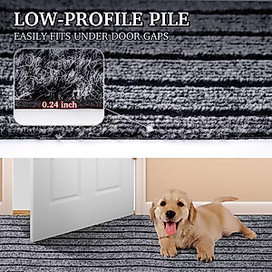 Aminana Custom Sizes 2ft ~ 82ft Runner Rug 2ft x 6ft Indoor Outdoor Utility Carpet Runner,Area Rugs with Non-Slip Rubber Backing for Hallway Kitchen Entryway Balcony Garage Stair Laundry