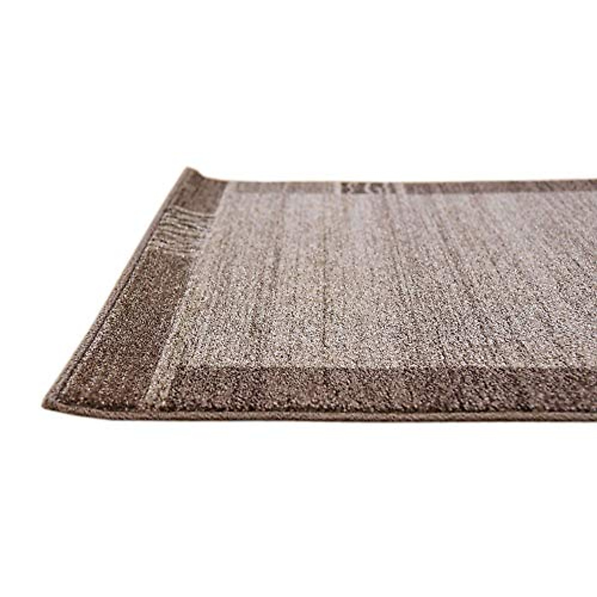 Unique Loom Del Mar Collection Area Rug - Sarah (2' 7" x 10' Runner, Dark Beige/ Brown)