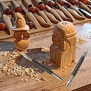 WHLLING 1/16″Dual Head Nail Setter and 3/16″Center Punch, 3500 PSI Striking Force Counter Punch Spring Nail Set