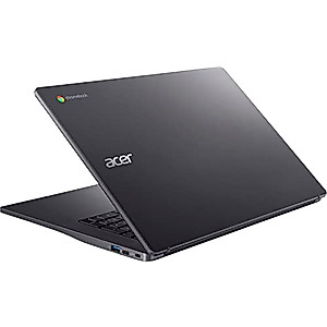 Acer 2023 Flagship Chromebook Light Laptop, 17.3" FHD IPS Touchscreen, 4-Core Intel Pentium N6000 (Upto 3.3GHz), 8GB RAM, 64GB eMMC, HD Webcam, WiFi 6, 10+ Hour Battery, Chrome OS+HubxcelAccessory