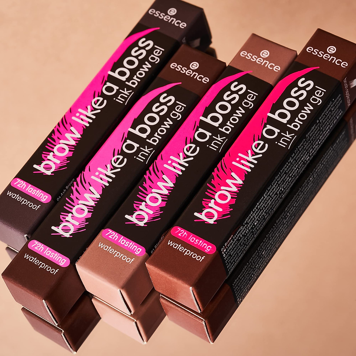 essence | Brow Like A Boss Brow Gel | Waterproof & Smudge Proof Tinted Brow Gel | Vegan & Cruelty Free, Paraben Free (03 | Dark Brown)