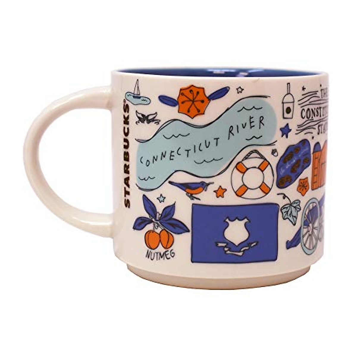 Starbucks Been There Series Connecticut Ceramic Mug, 14 Oz