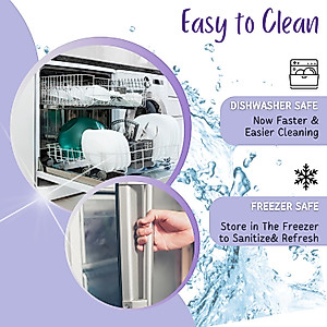 Silicone Baby Spoons - Set Baby Spoons Self Feeding – 8Pcs Food Grade Infant Spoons Baby Eating Supplies with Finger Toothbrush, Travel Case – Cute and Colorful Silicone Baby Spoon for Boys and Girls