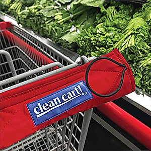 Clean Cart Secure Shopping Cart Handle Cover, Classic Colors, 3-Pack