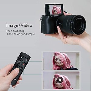AODELAN Wireless Remote Control Camera Shutter Release for Sony ZV-E10, FX3, ZV-1, A7SM3, A7C, A7RIV, Alpha 9,7R IV,7R III, 7 III, 6600, 6400, 6100, 9 II, RX0 II, RX100 M7; Replces Sony RMT-P1BT