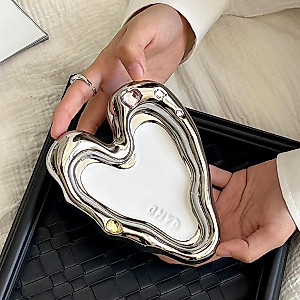 Mineororo Ceramic Jewelry Dish Trinket Tray for Girl Women, Decorative Ashtray Ring Dish Holder for Cute Things Vanity Aesthetic Room Decor, Birthday Mother's Day Christmas Gift