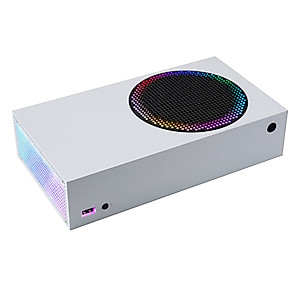 eXtremeRate RGB LED Light Strip for Xbox Series S Console Fan Vent, 39 Effects Multi Color Changing Flexible Tape Light Strip Kit for Xbox Series S Console with IR Remote, DIY Decoration Accessories