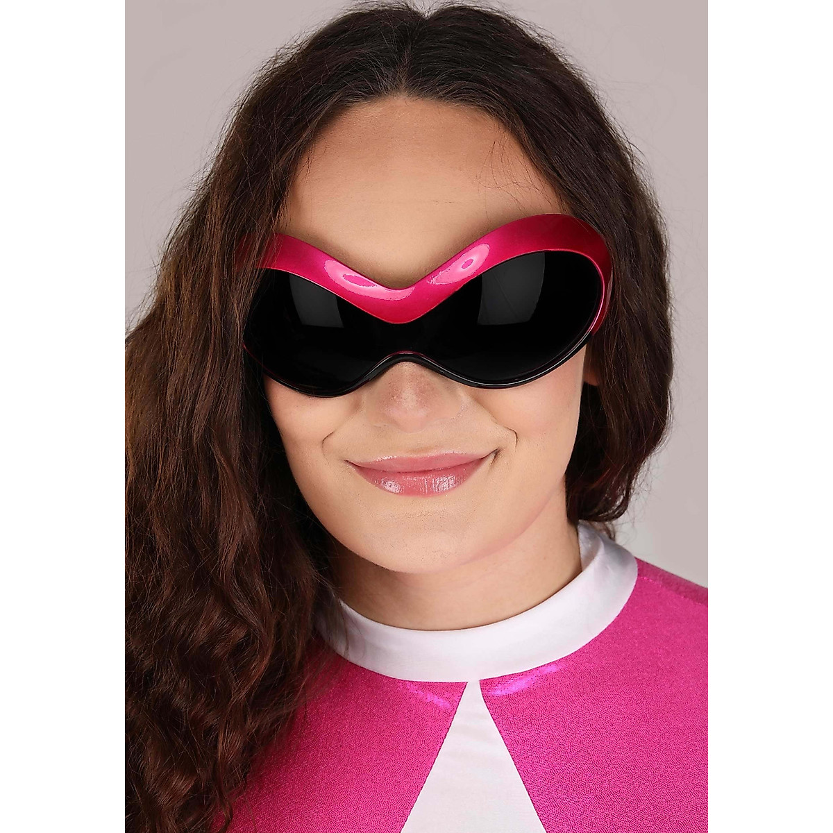 Disguise Sabans Mighty Morphin Power Rangers Pink Ranger Sassy Womens Adult Bodysuit Costume, Pink/White, Large/12-14