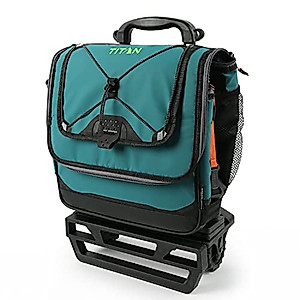 Arctic Zone Titan Deep Freeze Wheeled Cooler - 60 Can Rolling Cooler - Pine Green - Cooler with Deep Freeze Insulation and Detachable All-Terrain Cart with Wheels