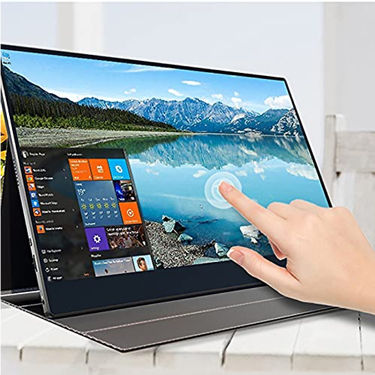 Monitor 4K/ 1080P Portable Monitor 15.6' FHD HDR Computer Display With Hand Drawn Function USB- C HDMI External Monitor For Laptop PC Phone Mac Xbox PS4 Switch Gaming Monitor ( Size : 4K )
