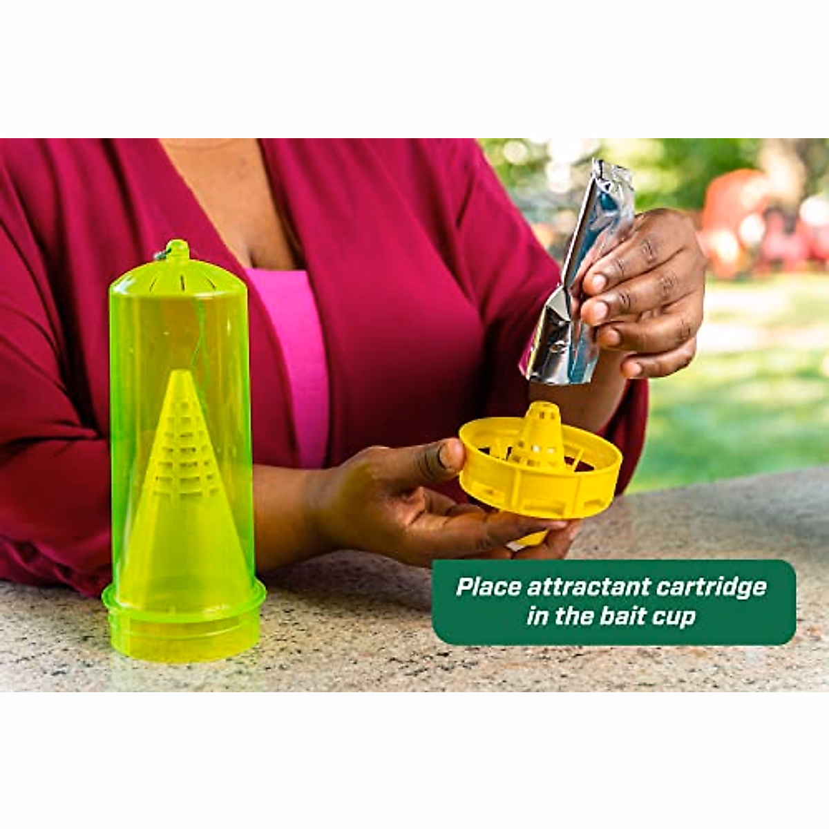 RESCUE! Yellowjacket Attractant Cartridge (10 Week Supply) – for RESCUE! Reusable Yellowjacket Traps - (9 Pack)