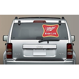 Miller High Life Logo Sticker- Miller Lite Beer Drink Vinyl Decal (3 in)