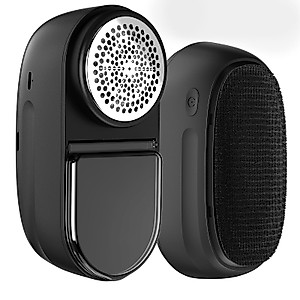 Fabric Shaver and Lint Remover, 2600mAh Shaver and Lint Brush 2 in 1, 6-Leaf Blades, Sweater Defuzzer, Quickly Remove Fuzz Lint Balls for Clothes, Sweater, Couch, Blanket, Curtain, Wool, Cashmere