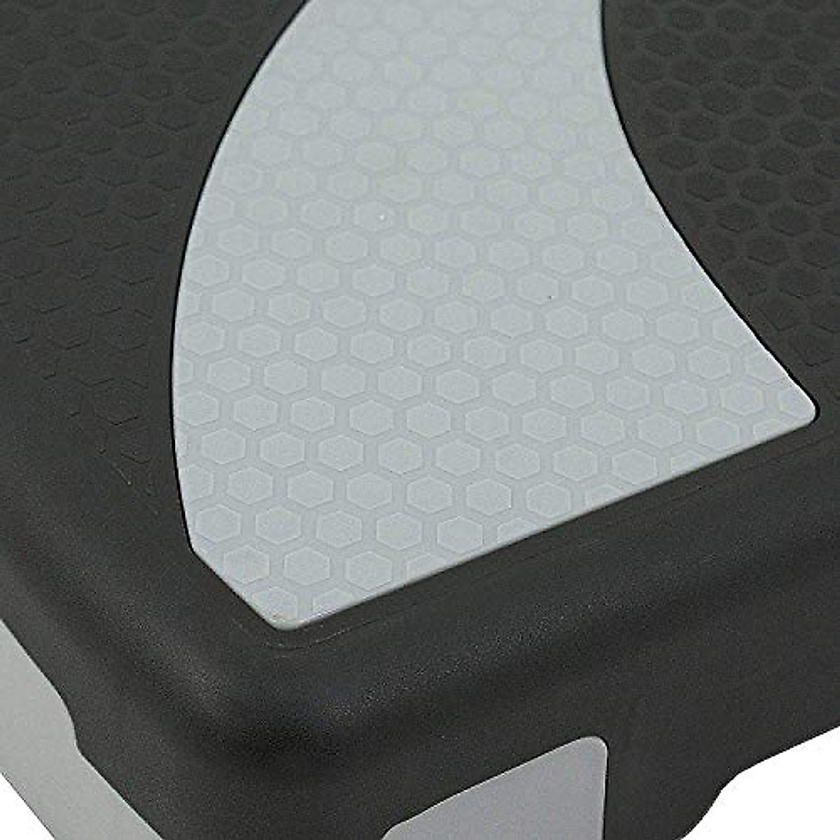 Signature Fitness Adjustable Workout Aerobic Stepper Step Platform Trainer, 31-Inch, Black/Gray