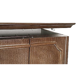 Hives and Honey Cabby Armoire Fully Locking Jewelry Cabinet, OAK