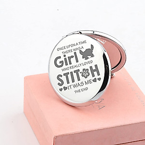 Lywjyb Birdgot Once Upon A Time Funny Cartoon Movie Pocket Mirror Hawaiian Trip Inspired Gifts for Women Girls (Once Upon Mirr)