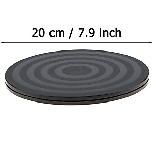 Meiwlong 3.15 Inch Lazy Susan Rotating Heavy Stand Swivel Turntable for Organizer Bins Potted Plants Spice Cabinets Crafts Table Lamps Model Base Window Display