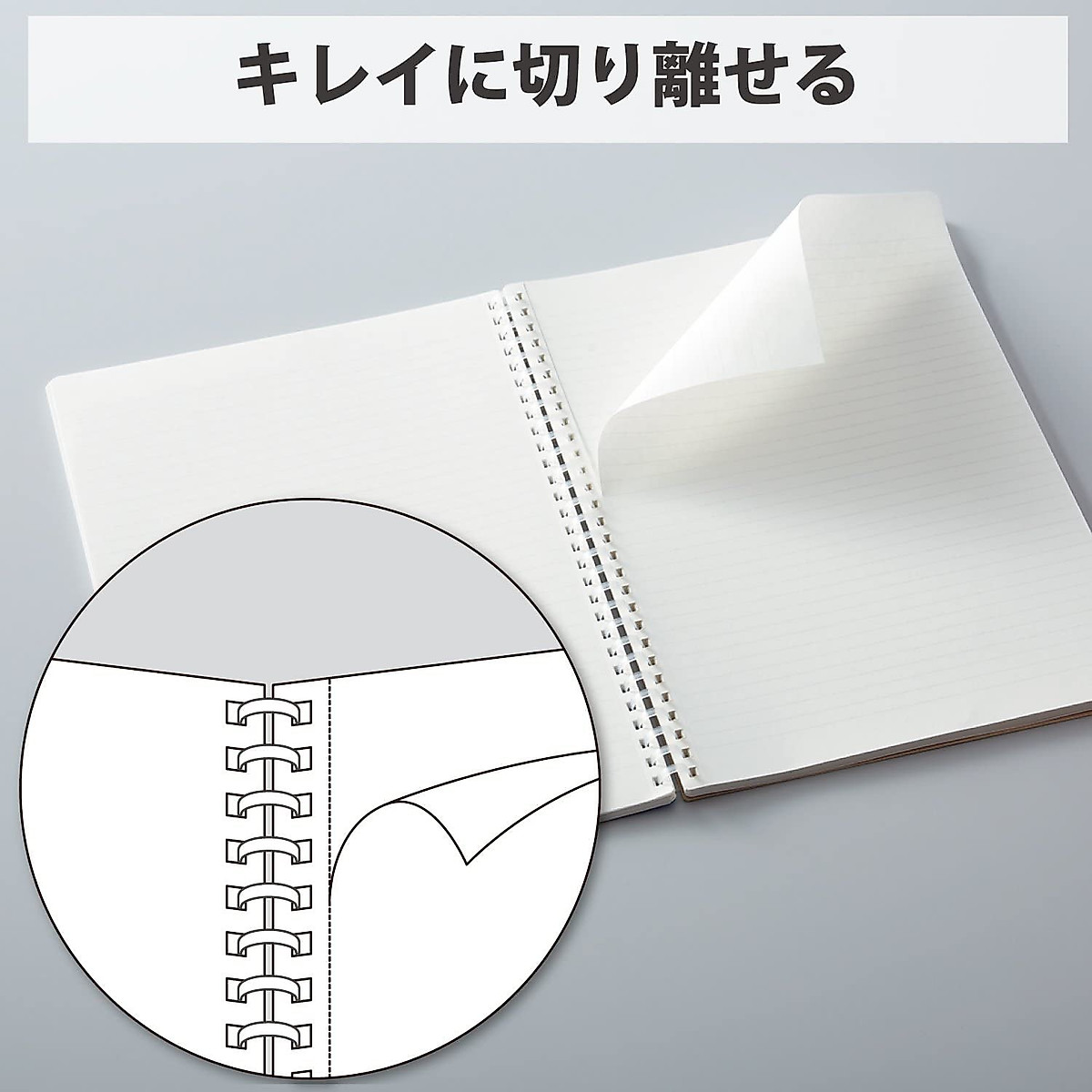 Kokuyo D Shaped Soft Ring Notebook, 7mm Rule, 25 Lines, 80 Sheets, A5, Natural Style, Set of Black, Beige, Navy, Japan Import (SU-SV638A)