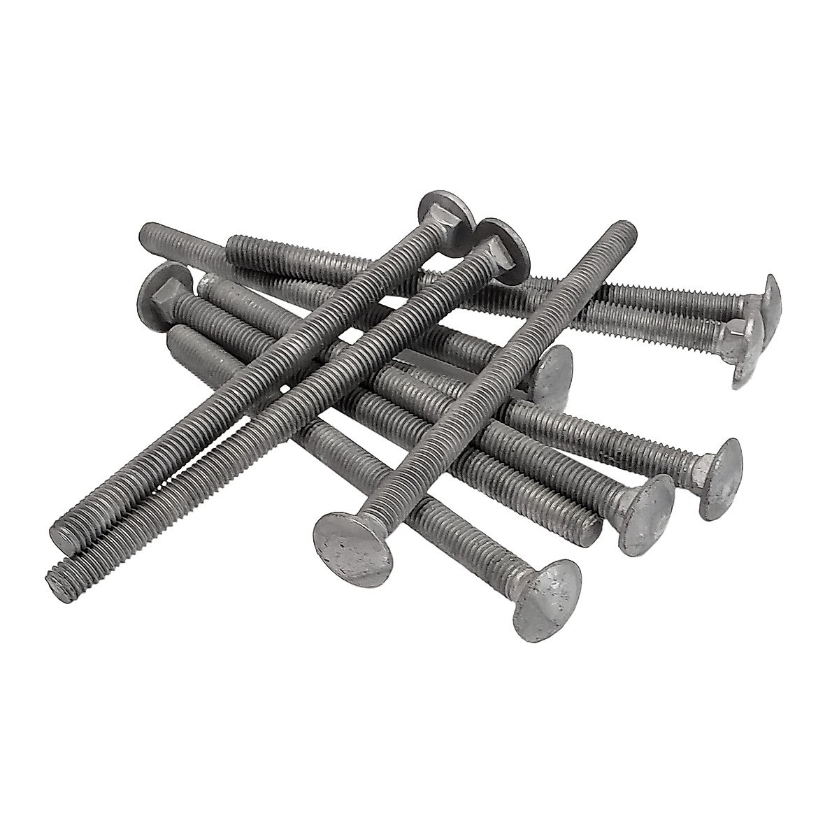 3/8" - 16 x 6 Carriage Bolt | Round Head | Hot Dip Galvanized | 65pcs Box