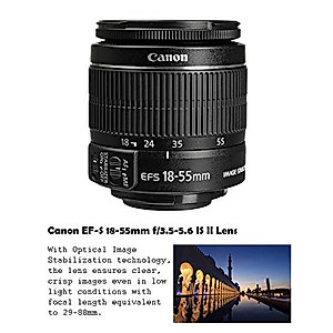 Canon EOS Rebel T7 DSLR Camera Bundle with Canon EF-S 18-55mm f/3.5-5.6 is II Lens + Canon EF 75-300mm f/4-5.6 III Lens + 2pc SanDisk 32GB Memory Cards + Accessory Kit (Renewed)