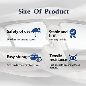 4 Packs Car Back Seat Headrest Hanger, Universal Vehicle Storage Organizer, Stylish Back Seat Hanger for Your Purse, Grocery Bags, Handbag to Keep Them from Sliding Around While Driving, Carbon Fiber