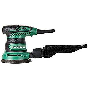 Metabo HPT 5-Inch Random Orbit Sander | Variable Speed | Powerful 230W 2.8 Amp Motor | Soft Elastomer Grip | Includes 5 Pieces of Sanding Paper, Dust Bag, Vacuum Adapter | 5-Year Warranty | SV13YST