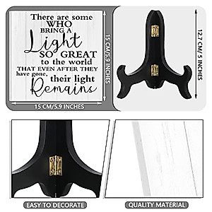 Bereavement Gift Sympathy Gifts for Loss of Father Mother Husband Loved One with Wooden Stand in Memory Light Remains Decor Funeral Decor Celebration of Life Decorations (Retro Style)