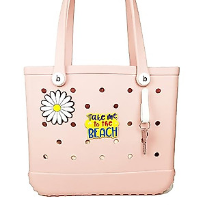 JULAI Charm Accessories for Bogg Bag Insert - Cute Decorative Charm Perfect for Customizing Your Bags Rubber Beach Bag Accessories Charms 3pcs