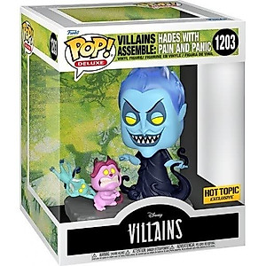 Funko POP! Deluxe Disney Villains Assemble: Hades with Pain and Panic 1203 Exclusive