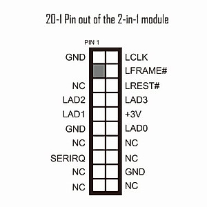 2-in-1 Reversible TPM 2.0 + 1.2 Package, Module for ASUS motherboards