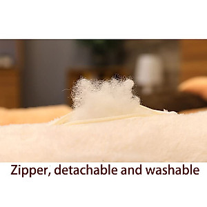 HCSXMY Cute Plush Dog Doll Puppy Plush Pillow Doll Toy Soft Dog Stuffed Animals Long Pillow Toy Kitten Body Pillow Gift for Kids and Girlfriend (110cm/43inch, Brown)