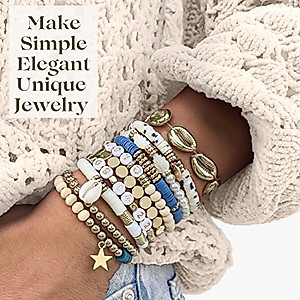 10500+ pcs Clay Beads for Bracelets Making Kit - Heishi Beads Kit for Jewelry Making - Polymer Clay Beads Bracelet Making Kit for Girls and Adults - Clay Bead Kit - Preppy Bracelet Maker Kit