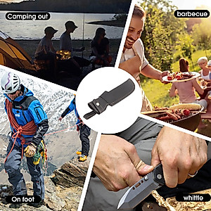 Knife Sheath,Leather Knife Sheath for Belt,Chef Knife Guard,Knife Holster for 5 inch Blade Knife,Knife Holder,Knife Cover Sleeve,EDC Belt Organizer,Sheath for Chef Meat Cleaver,Gifts for Men