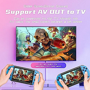 ZWYING Handheld Game Consoles Built in 2000+ Free Games 8GB RAM 4.3 Inch Screen Double Rocker,Support TV Output,Music/Movie/Camera Audio and Video MP3,MP4, MP5, Birthday Gift for Kids(Blue and red)