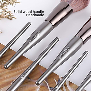 EVRCHGIEA Makeup Brushes Set, Professional Premium Synthetic Powder Foundation Blending Eye Shadow Blush Concealers Face Makeup Brush Kit