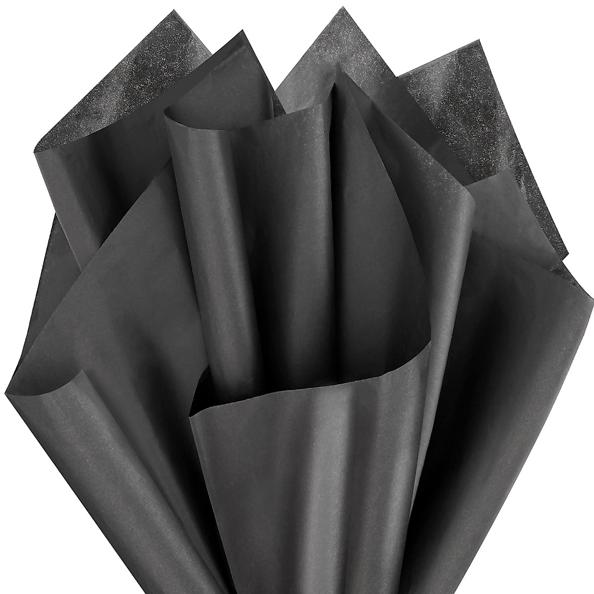 EUSOAR Wrapping Tissue Paper, 20x15 inches 500pcs Black Present Packing Tissue Paper, Tissue Paper Crafts, Tissue Paper Bulk, for DIY Crafts Decorative Tissue Paper Art Craft Birthday Party Festival