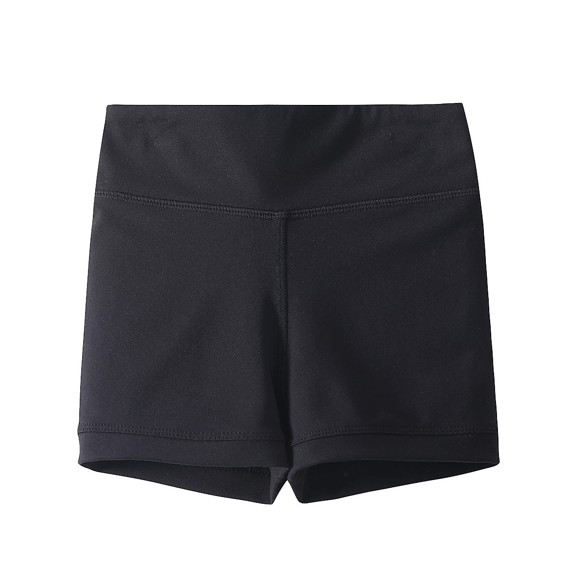 Swdarz Black Dance Shorts for Girls Size10 Gymnastics Shorts for Tumbling Volleyball Cheer Ballet Spandex Biker 10-11Y