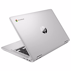 HP Newest Chromebook x360 2-in-1 Laptop, 14" HD Touchscreen, Intel Celeron N4500, 4GB LPDDR4x RAM, 32GB eMMC Flash Memory, Webcam, WiFi, Bluetooth, Chrome OS. Silver