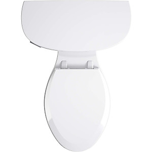 KOHLER Kingston™ Comfort Height® two-piece Elongated 1.28 gpf Toilet with Left-hand Trip Lever and Antimicrobial Finish
