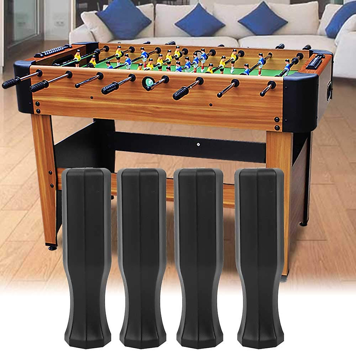 plplaaoo 8 Pcs Octagonal Handles Plastic Foosball Handle Grips, Foosball Handles of Standard Football Tables, Replacement Handles for Standard Foosball Tables,Foosball Table Parts