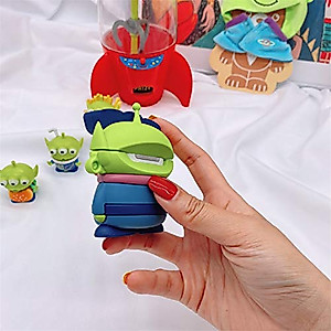 Lupct Cartoon Case for AirPod 2nd 1st Cover Cases Cute Funny Fashion Cool Design for Boys Teen Girls Girly Kids Fun Unique Character 3D Kawaii Pretty for AirPods 2 Air Pods 1 (Glasses Three Eyes)