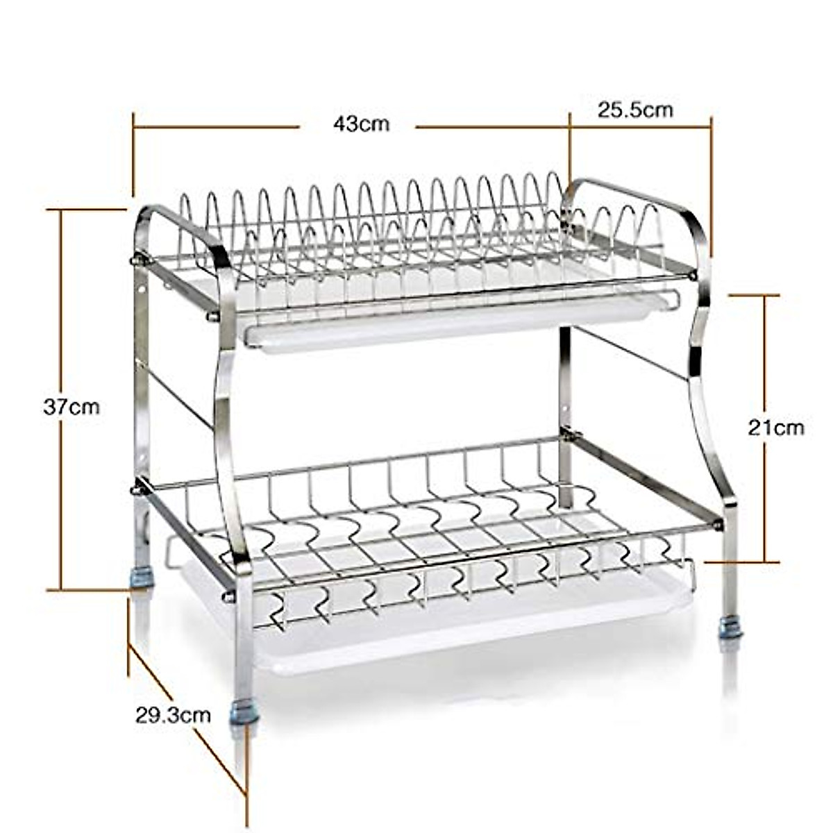 SDGH Dish Rack - Dish Drying Rack, Utensil Holder, Cutting Board Holder and Dish Drainer for Kitchen Counter