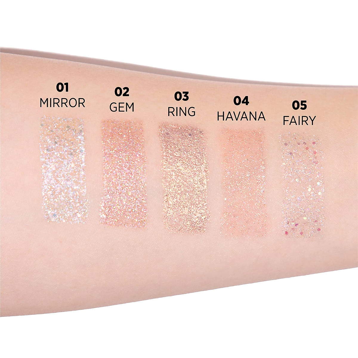 UNICORN GLOW Gleam Eye Glitter 01 Mirror, Liquid Glitter Eyeshadow for High Impact Glam Looks 0.14 oz. / 4 g Made in Korea