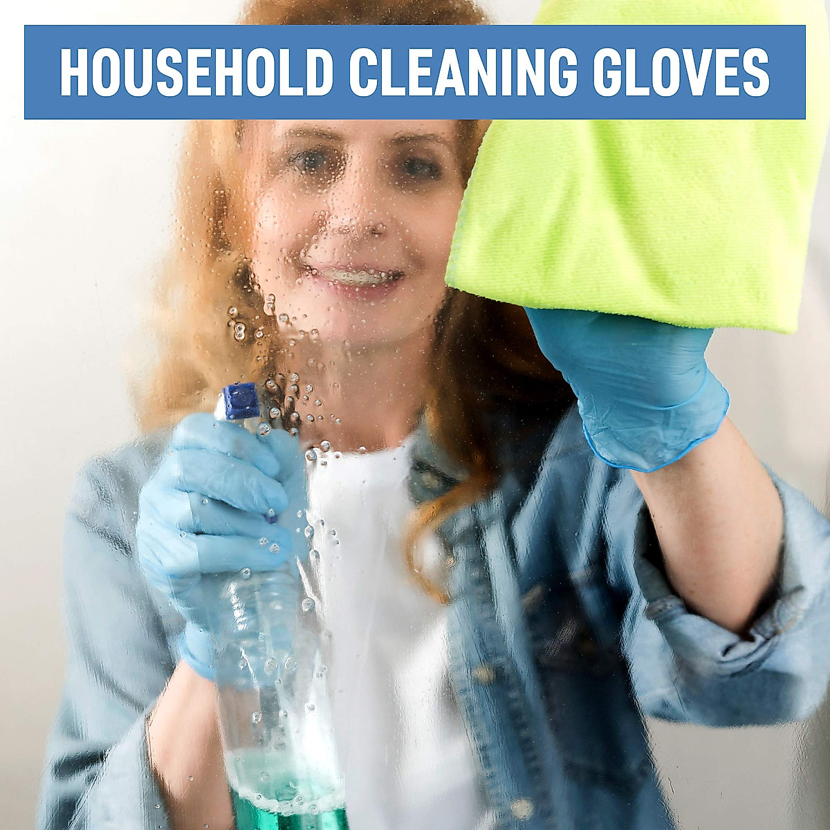 Dre Health Large Blue Powder Free Disposable Nitrile Gloves (Pack of 100)