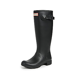 HUNTER Original Tour Packable Boot Black Matte 9 M