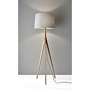 Adesso Home 3208-12 Transitional One Light Floor Lamp from Eden Collection in Bronze/Dark Finish, 18.00 inches, 59.25 in