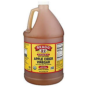 Bragg Organic Apple Cider Vinegar With the Mother– USDA Certified Organic – Raw, Unfiltered All Natural Ingredients, 1 Gallon